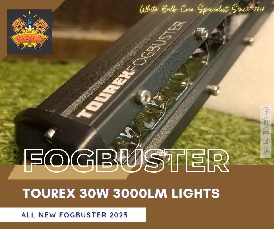 TOUREX FOGBUSTER 30W 3000LM Touring light bar!, Motorcycles, Motorcycle ...