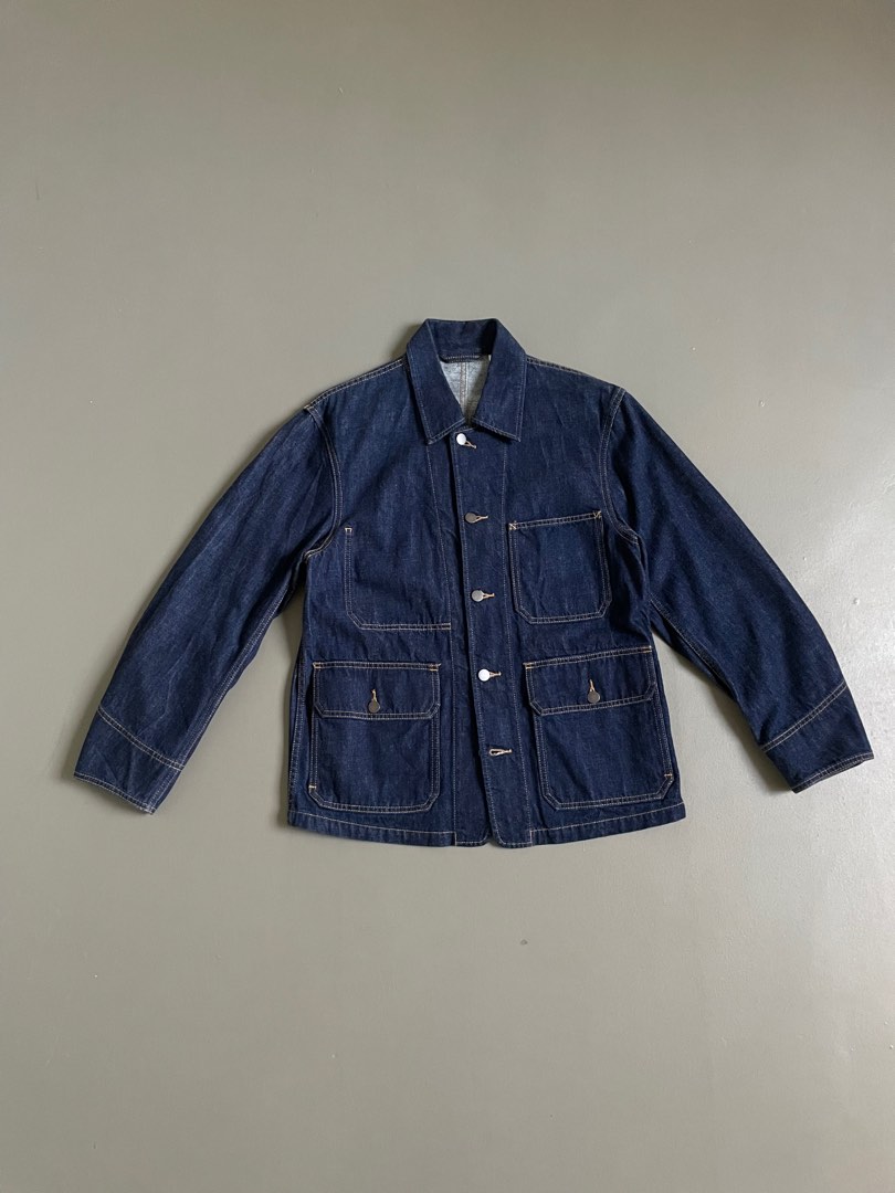 Uniqlo U denim chore jacket, Men's Fashion, Coats, Jackets and ...