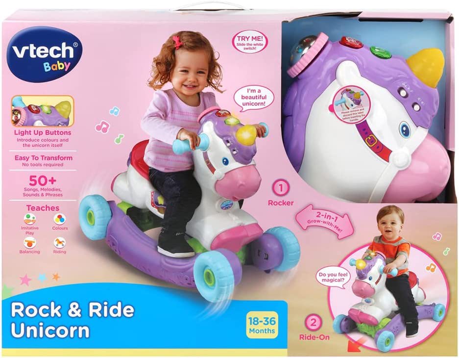 VTech Prance and Rock Learning Unicorn - for 1-3 Years, Babies & Kids ...