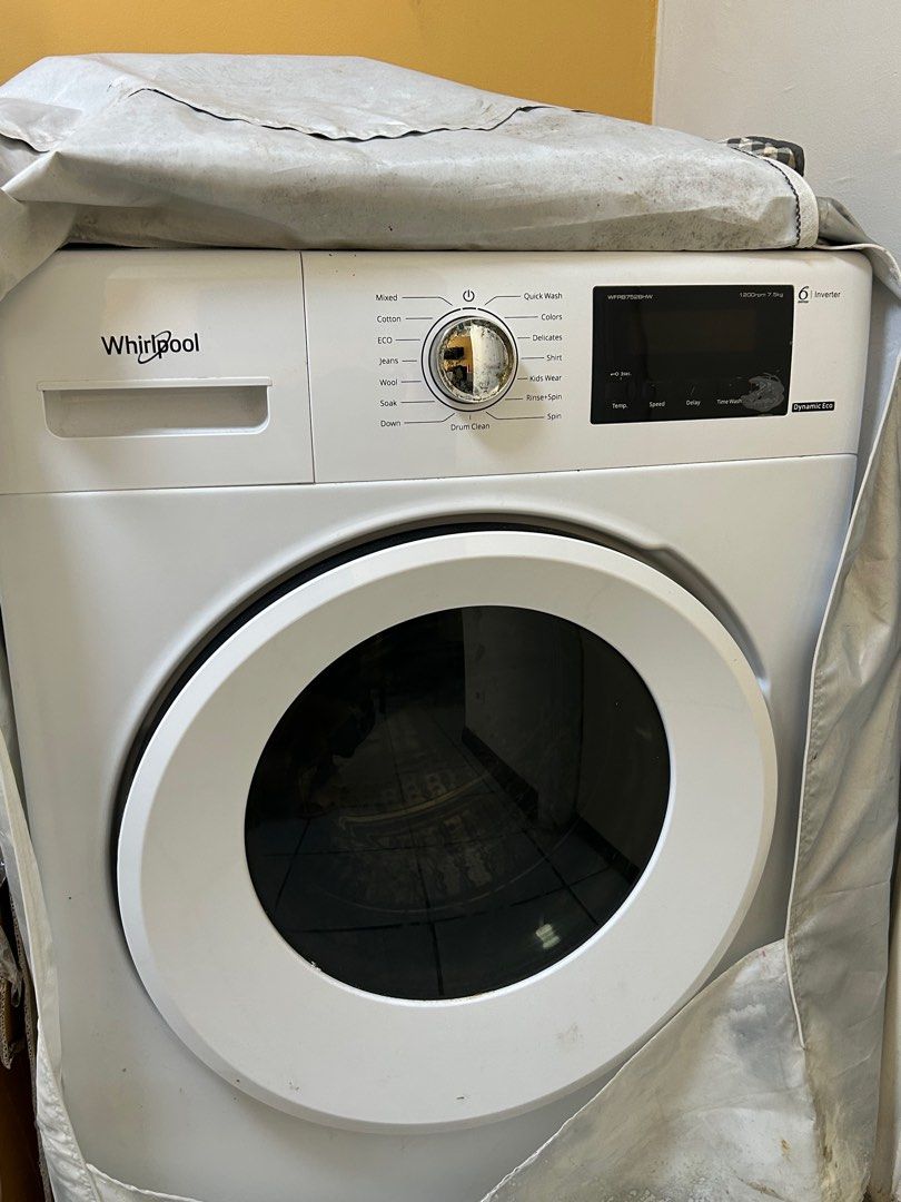 Whirlpool Front load washing machine, TV & Home Appliances, Washing Machines and Dryers on Carousell