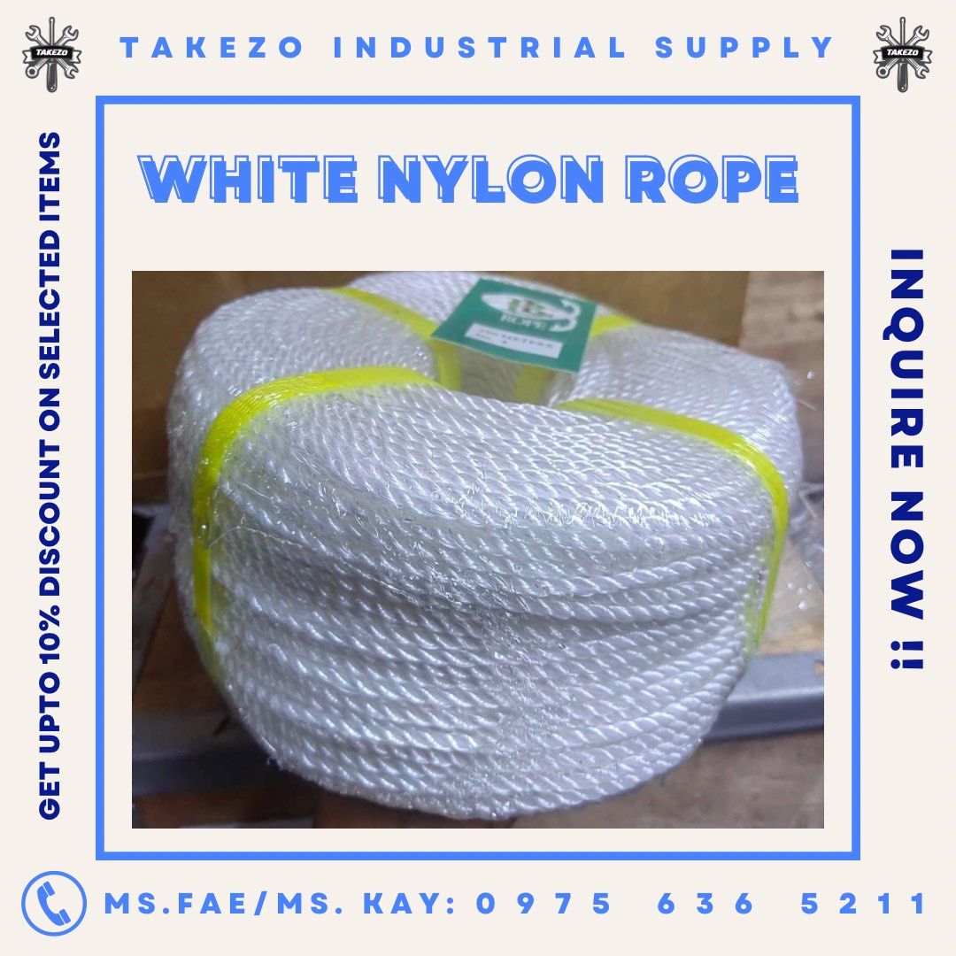 White Nylon Rope, Commercial & Industrial, Construction Tools ...