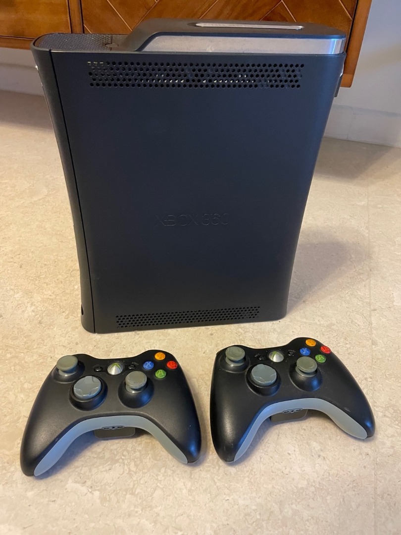 Xbox360 Modded with 2 Controllers, Video Gaming, Video Game Consoles ...
