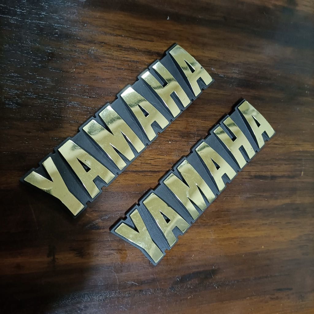 Yamaha Fuel Tank Emblem, Motorcycles, Motorcycle Accessories on Carousell