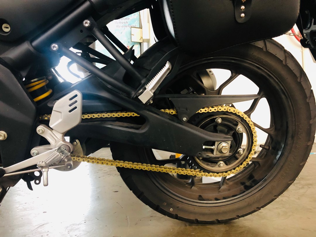 Yamaha XSR155 CZ Racing Gold O-Ring Chain x PBR Sprocket Italy ...