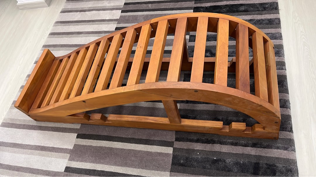 Yoga Wooden Backbender, Sports Equipment, Exercise & Fitness, Toning ...