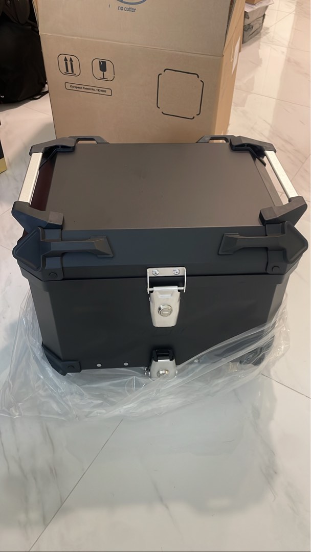 Zedge 45L aluminium box with leather, Motorcycles, Motorcycle ...