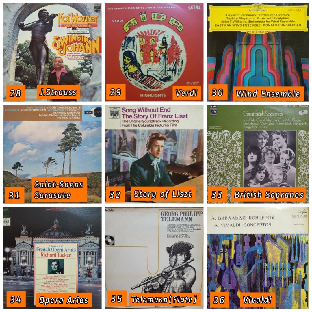 $10 Classical LP #01 Beethoven Mozart Chopin Tchaikovsky Brahms Mendelssohn Opera Waltz ...