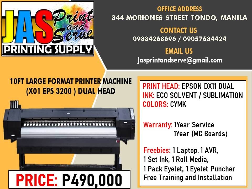 10ft Large Format Printer Tarpaulin Machine, Computers & Tech, Printers ...