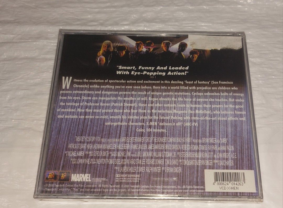 SEALED 2000 X-Men Trust A Few Fear The Rest Collectible Movie Video CD ...