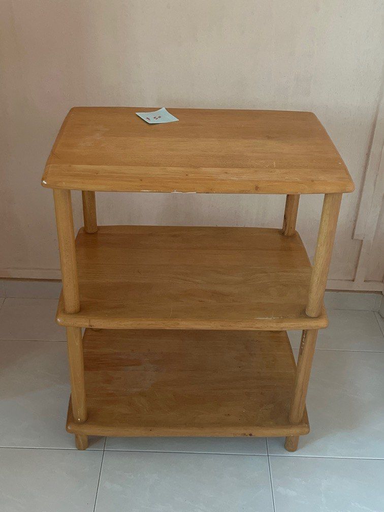 3 tier table wooden, Furniture & Home Living, Furniture, Tables & Sets ...
