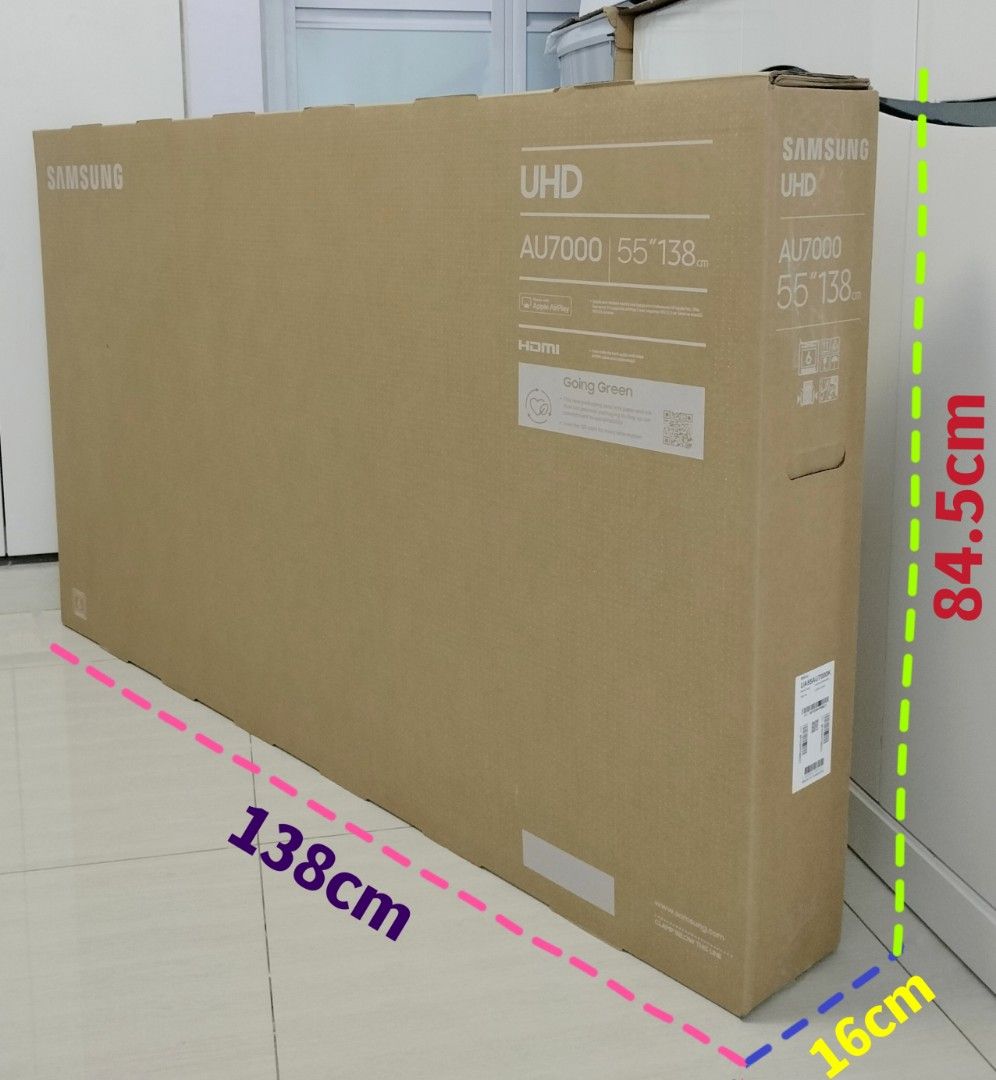 55 inch Samsung TV Empty Box With Styrofoam, TV & Home Appliances, TV ...