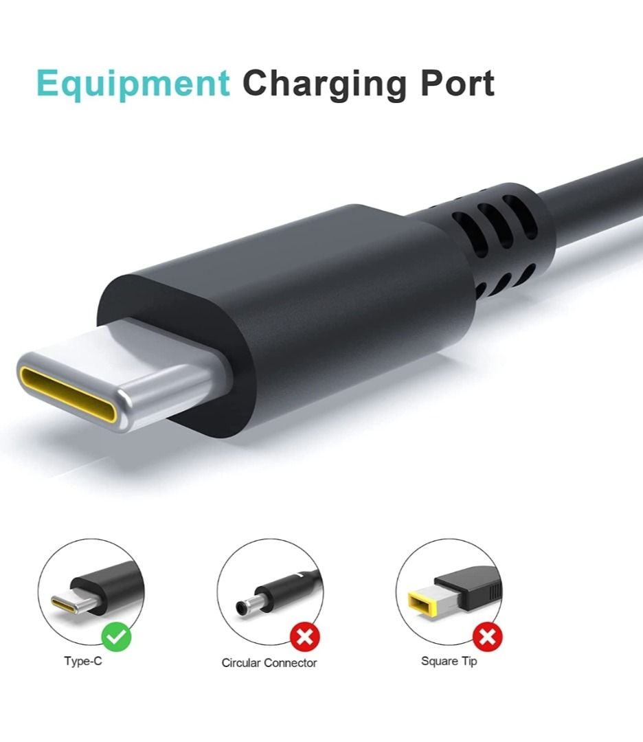 65W USB-C Power Adapter (AC Input) For Laptops and Mobile, Mobile ...