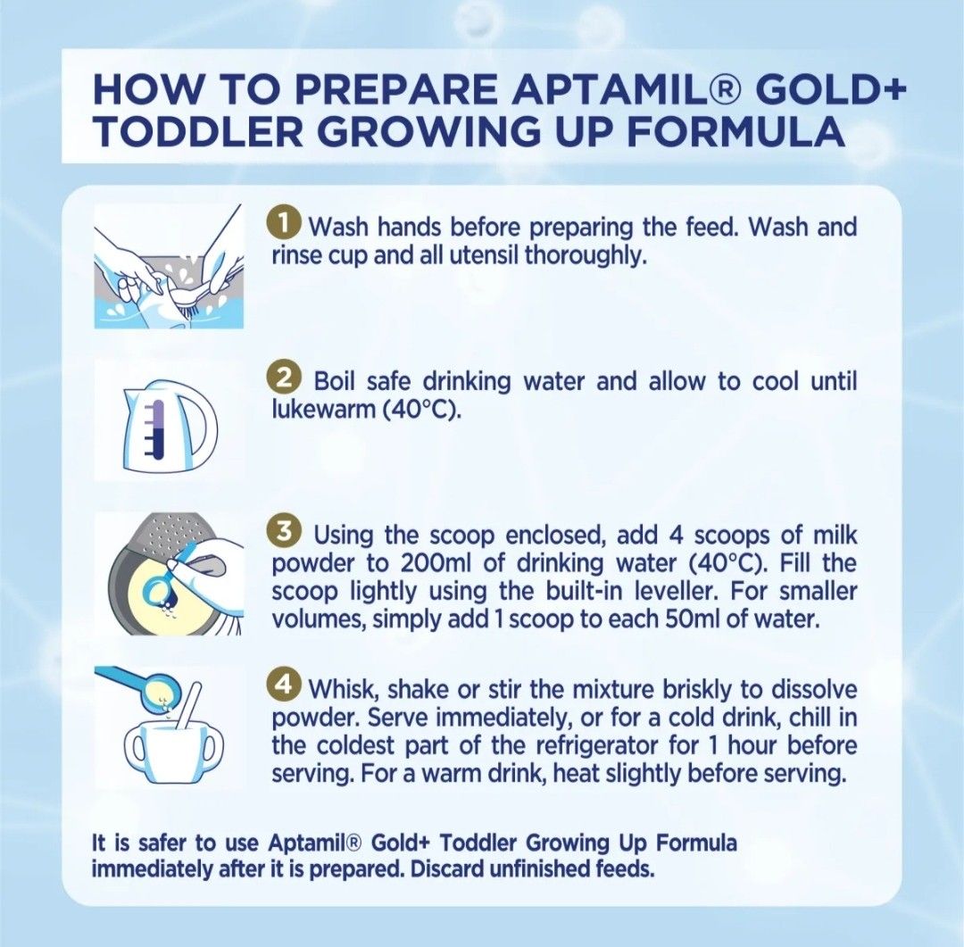 6 Aptamil Gold+ Immuno-Nutrients Stage 3 Toddler Growing Up Formula Milk Powder 900g, Babies ...