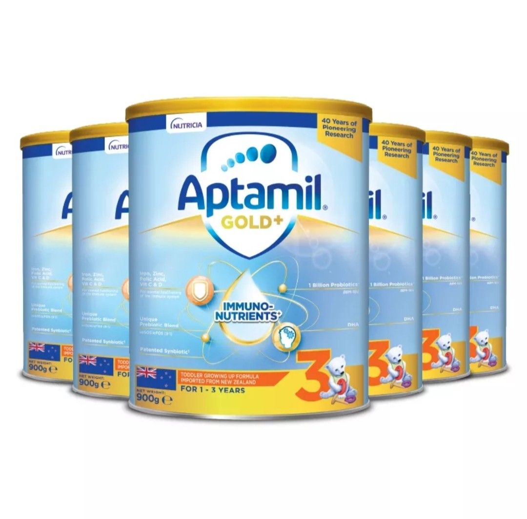 6 Aptamil Gold+ Immuno-Nutrients Stage 3 Toddler Growing Up Formula ...