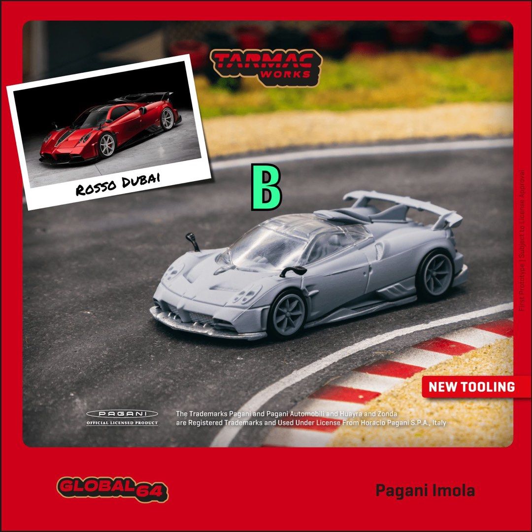 預訂 pre-order**** Tarmac Works Toyota Mark II Pagani Imola LBWK Dodge ...