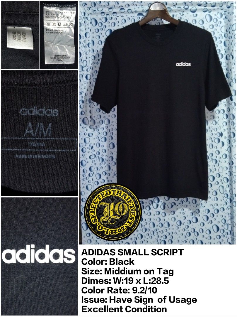 ADIDAS MINIMALIST SCRIPT, Men's Fashion, Tops & Sets, Tshirts & Polo ...