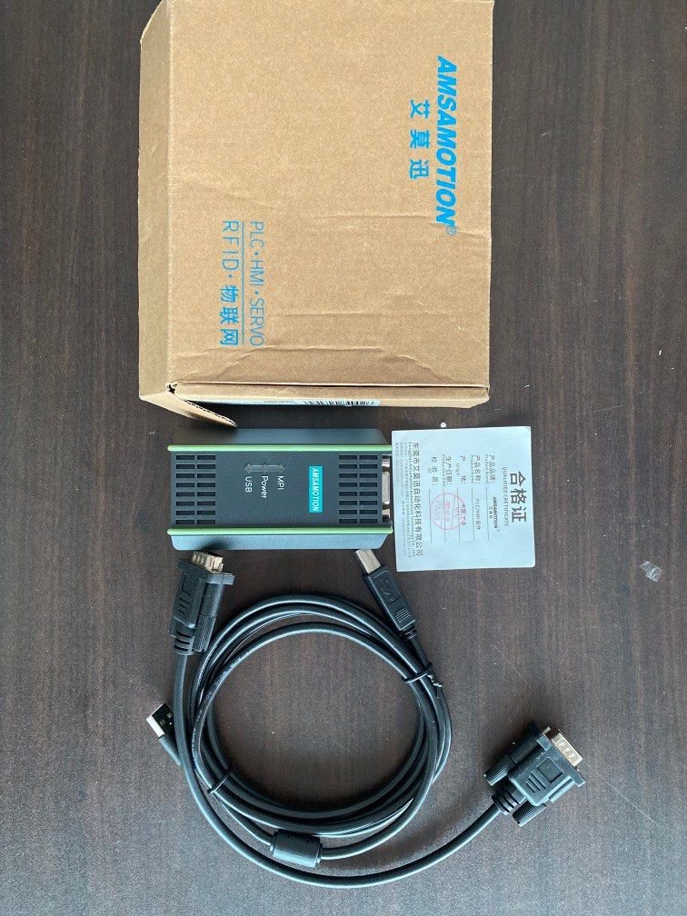AMSAMOTION USB Programming Cable for Siemens S7-200/300/400 PLC RS485 Profibus MPI PPI ...