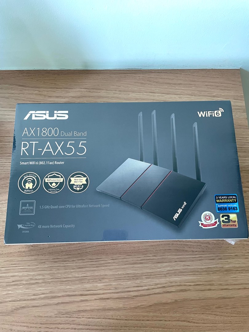 Asus RT-AX55 AX1800 Router, Computers & Tech, Parts & Accessories ...