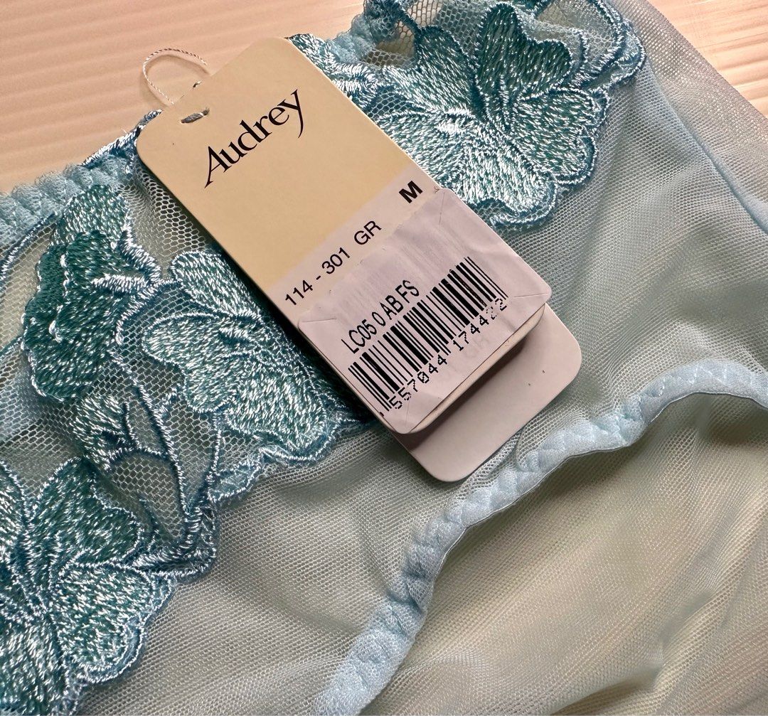Audrey Blue Lace Panty, Women's Fashion, New Undergarments & Loungewear ...