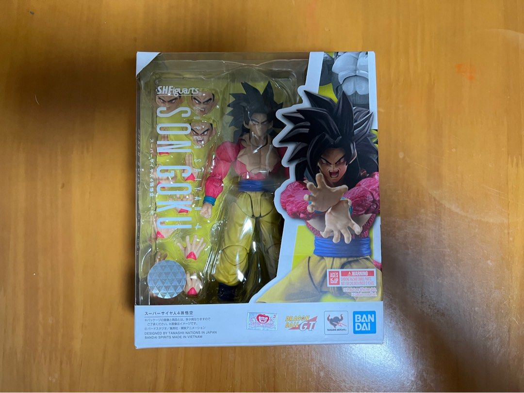 Bandai 龍珠 SHF 超級撒亞人 4 孫悟空 超4 悟空 全新 行版, 興趣及遊戲, 玩具 & 遊戲類 - Carousell