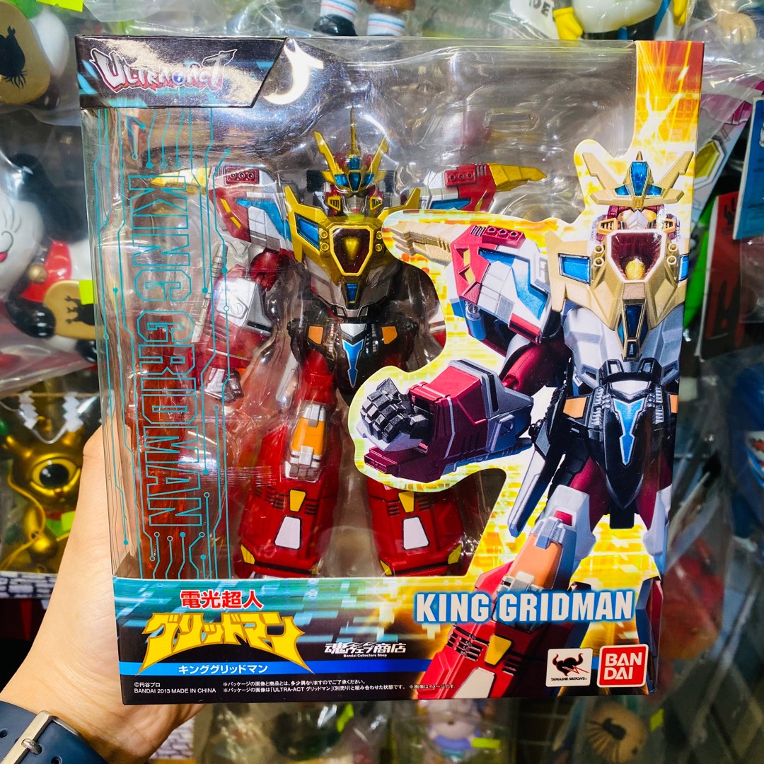 魂商店限定 Bandai Tamashii Nations Ultra-Act Denkou Choujin Gridman King ...