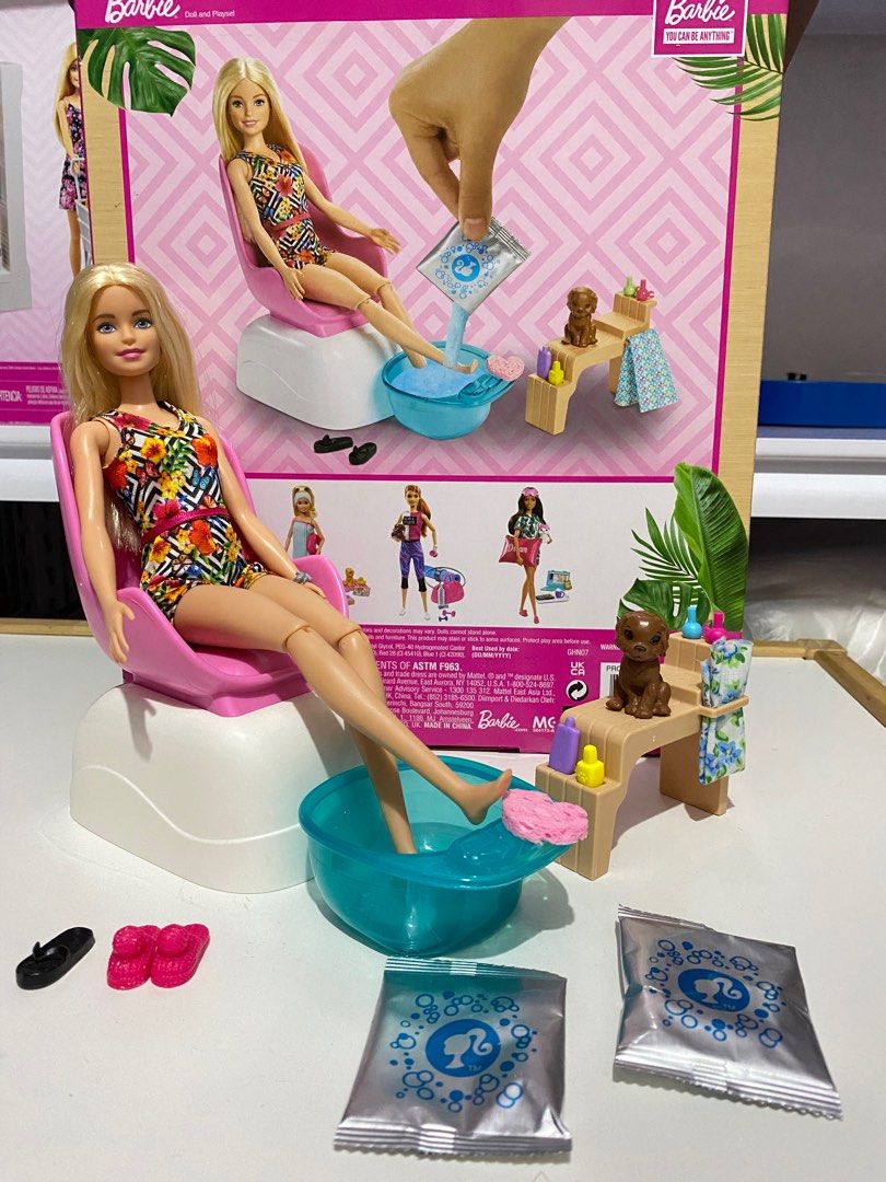 Barbie Pedi Mani Spa, Hobbies & Toys, Toys & Games on Carousell