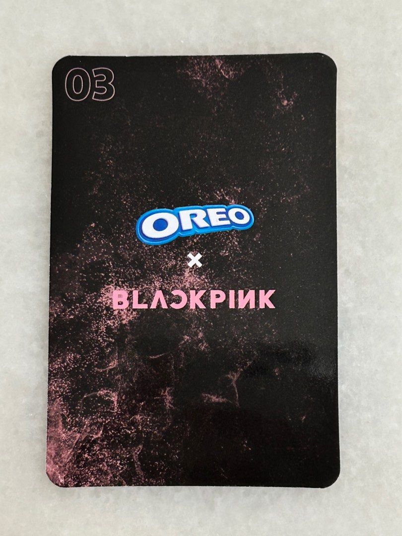 Blackpink Lisa official Oreo photocard, Hobbies & Toys, Memorabilia ...