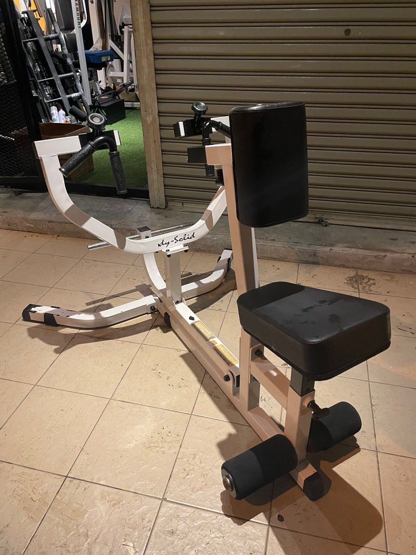 Body solid plate loaded seated row fully adjustable gym strength back ...