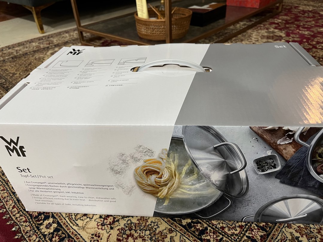 Brand new set of 3 WMF stainless steel pots, TV & Home Appliances ...