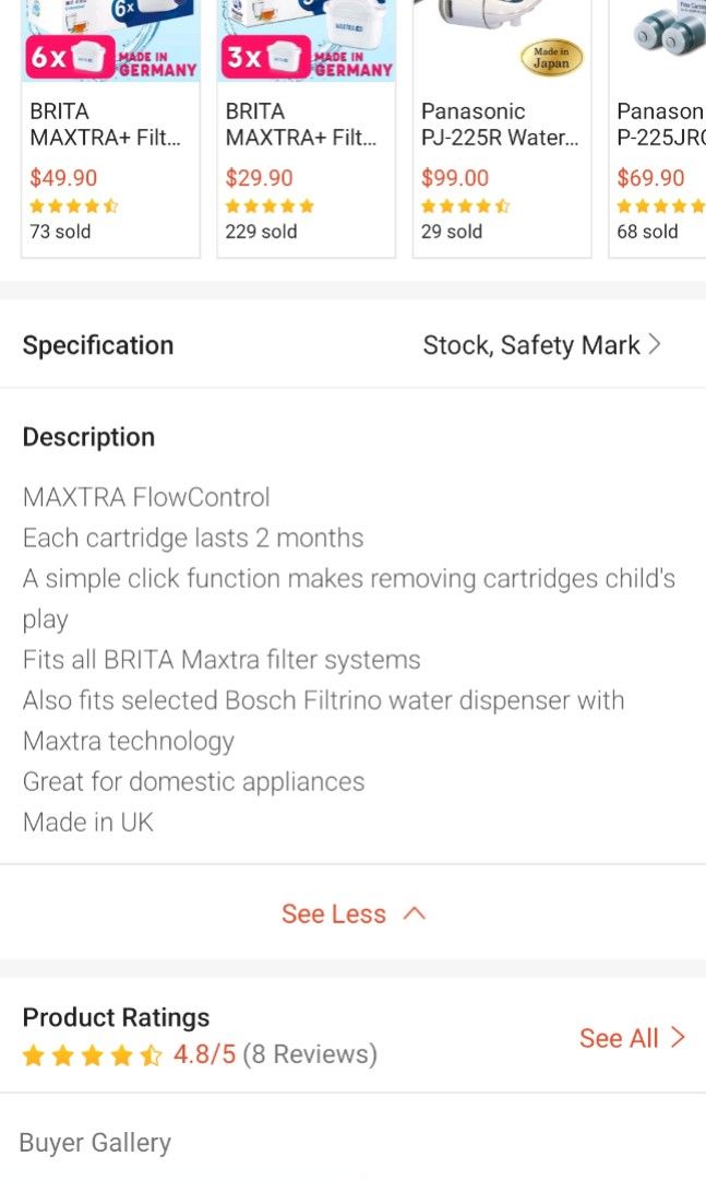 Brita Maxtra Filter Cartridges, TV & Home Appliances, Kitchen ...
