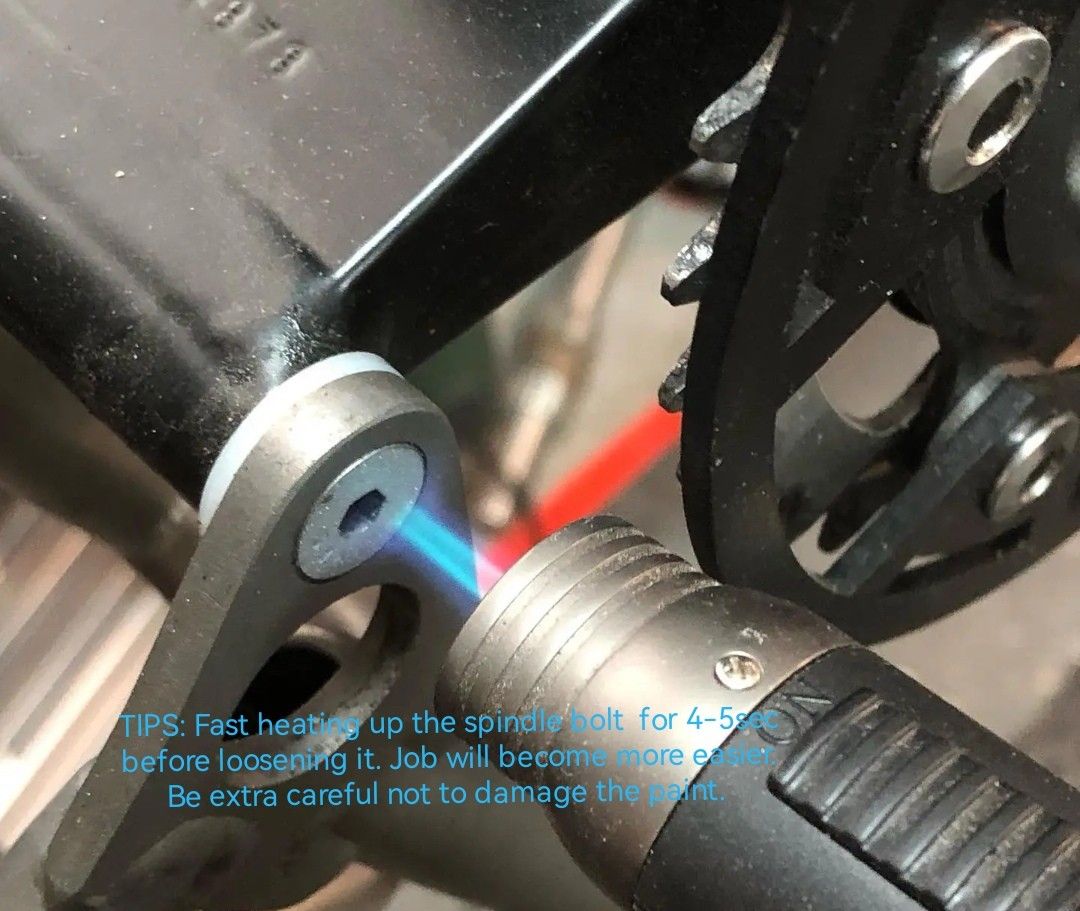 Brompton rear triangle spindle hinge removal tools, Sports Equipment ...