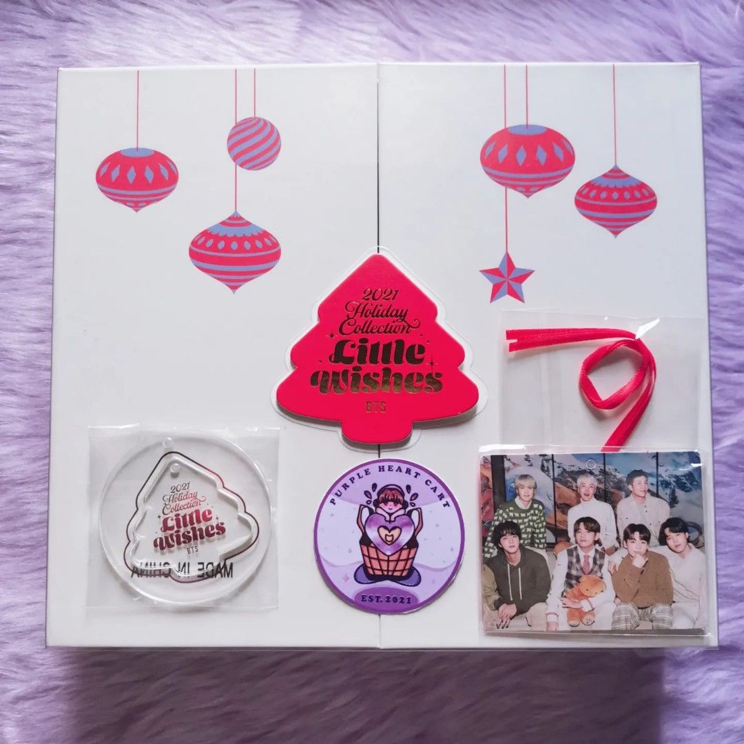 BTS 2021 HOLIDAY COLLECTION LITTLE WISHES SPECIAL BOX (see photos for ...