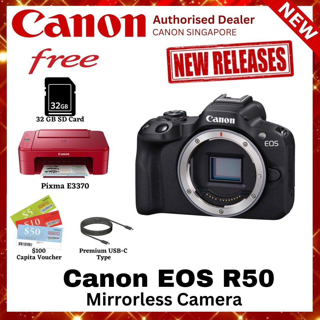 Canon EOS R50 Mirrorless Camera, Photography, Cameras on Carousell
