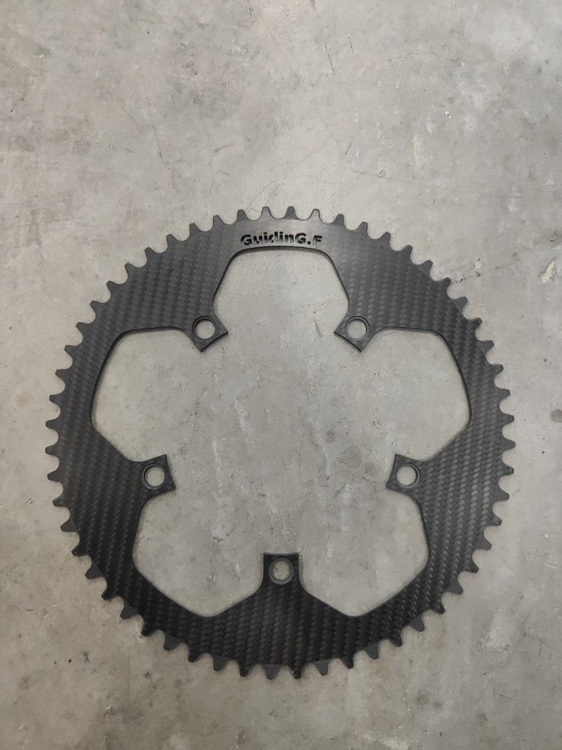 Carbon Chainring 130bcd 56t, Sports Equipment, Bicycles & Parts, Parts ...