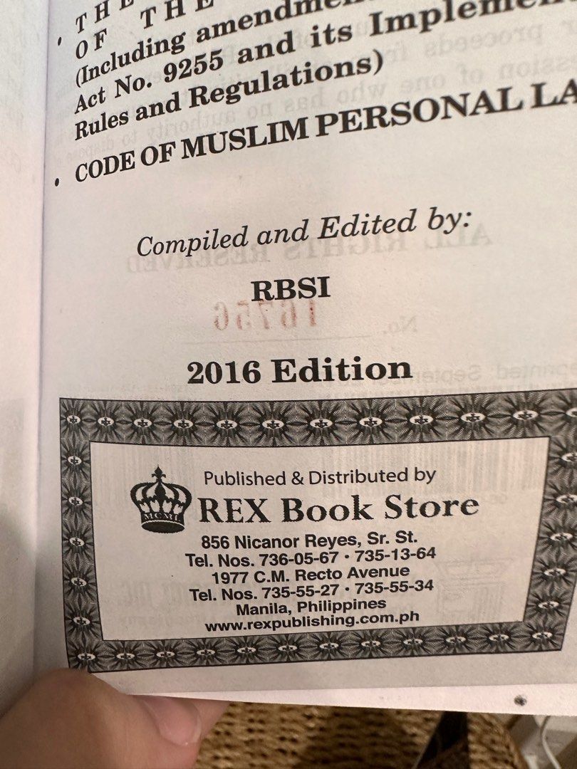 Codal Civil Code Of The Philippines Hobbies And Toys Books And Magazines Textbooks On Carousell