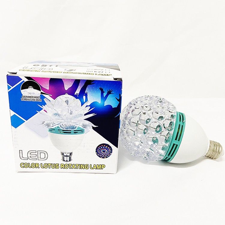 Colorful Auto Rotating RGB LED bulb Smart Stage Light party lamp Disco ...