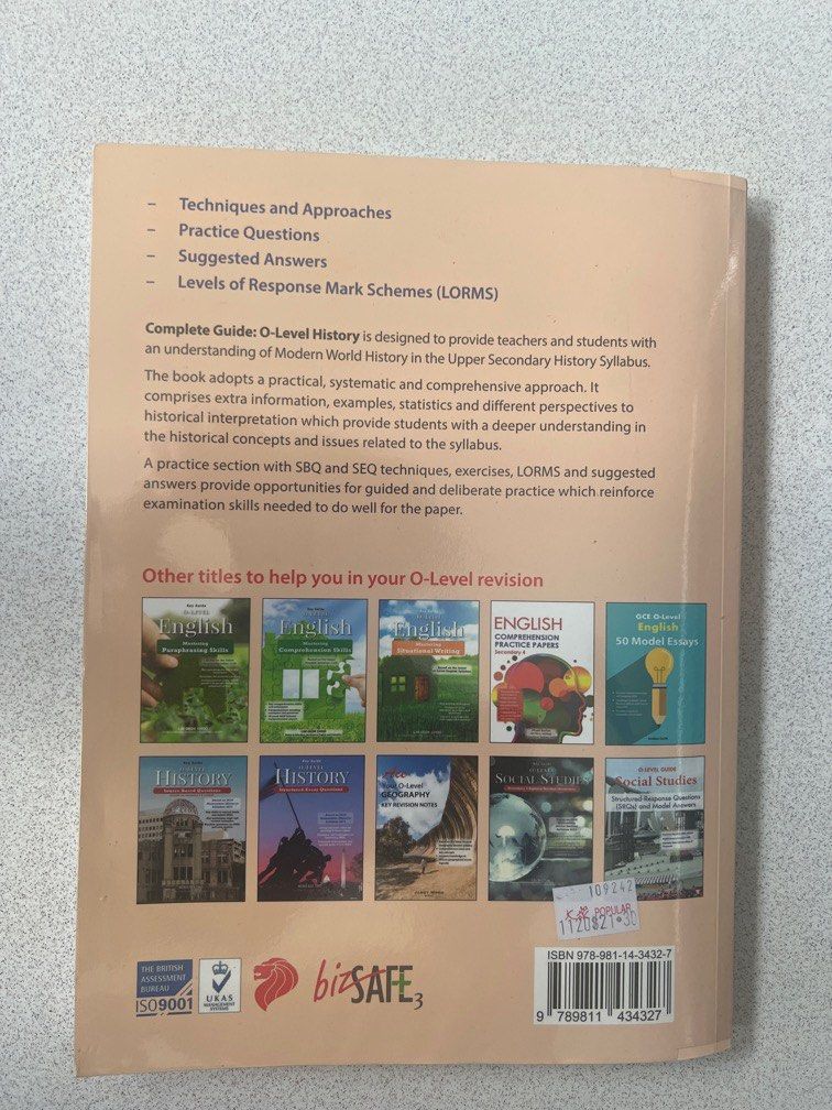 COMPLETE GUIDE O-LEVEL HISTORY EXPRESS / NORMAL (ACADEMIC), Hobbies & Toys, Books & Magazines ...