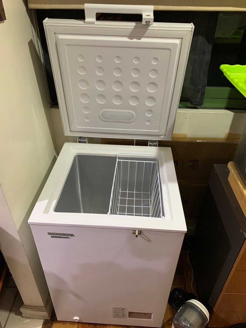 Condura 3.5cu ft. Inverter chest freezer, Furniture & Home Living ...