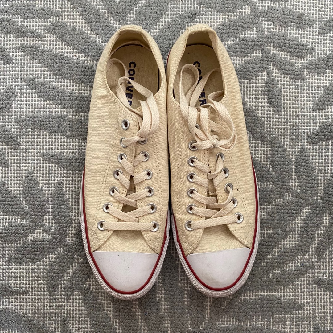 Converse All Star Cream, Men's Fashion, Footwear, Casual Shoes on Carousell