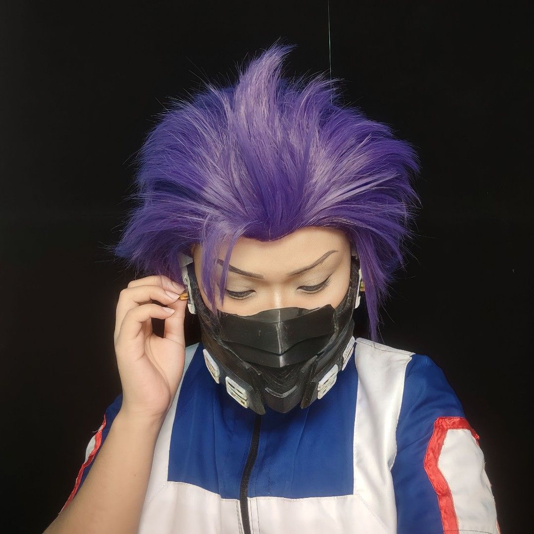 Lace type Shinso Wig & Mask Bundle! hero academia or bnha Cosplay ...
