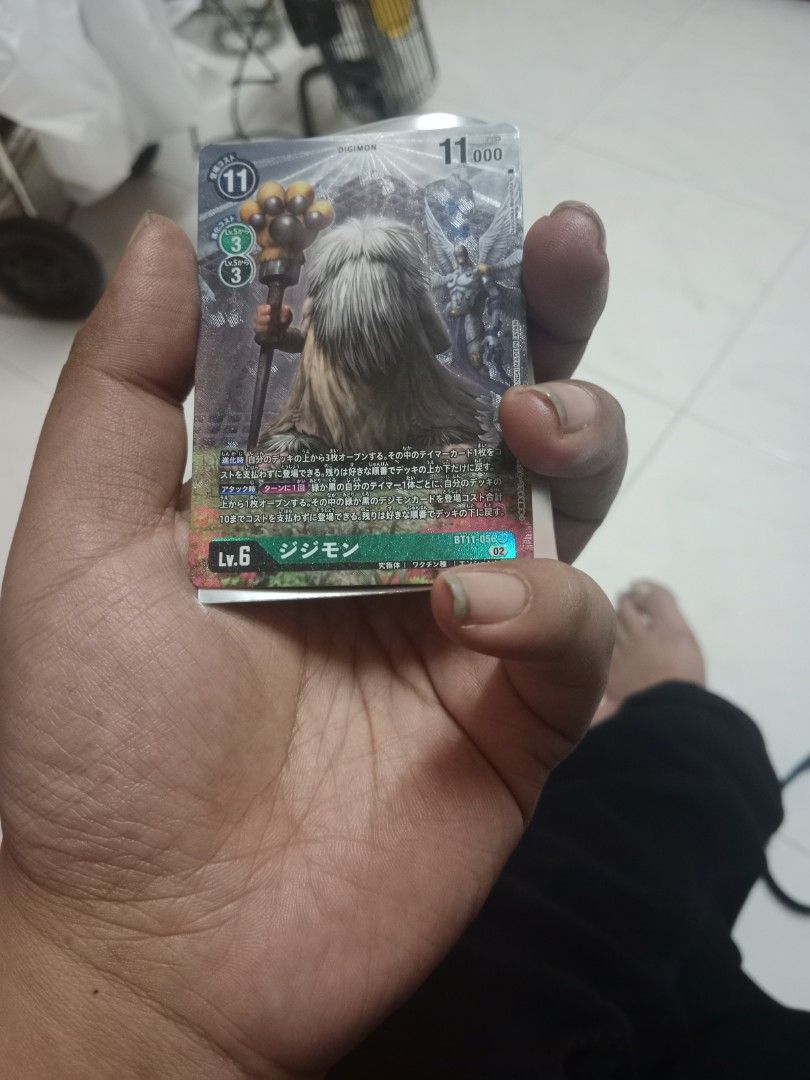 Digimon TCG - BT11-056 Jijimon (Parallel) [Rank:A], Hobbies & Toys, Toys & Games on Carousell