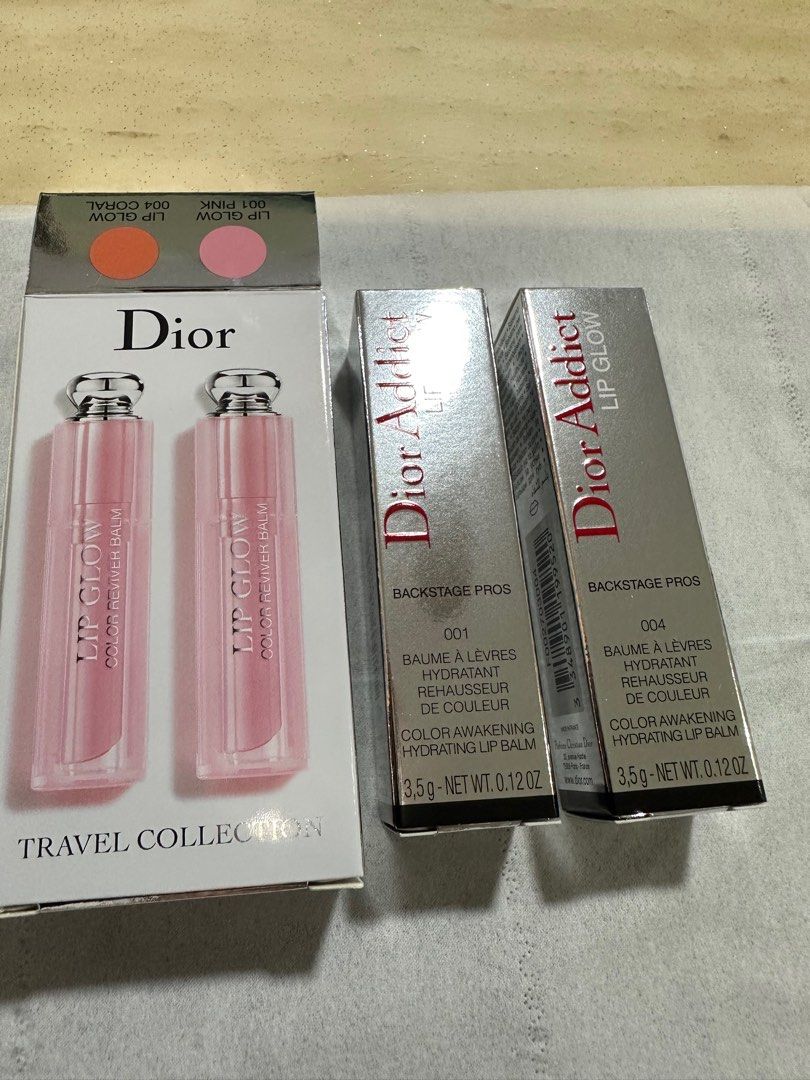 Dior addict lip glow duo travel set (Reserved), Beauty & Personal Care ...