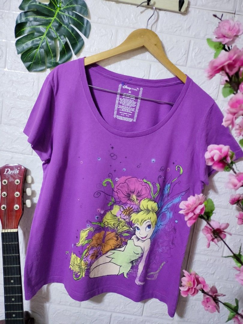 Disney Tinkerbell Violet Top, Women's Fashion, Tops, Blouses on Carousell