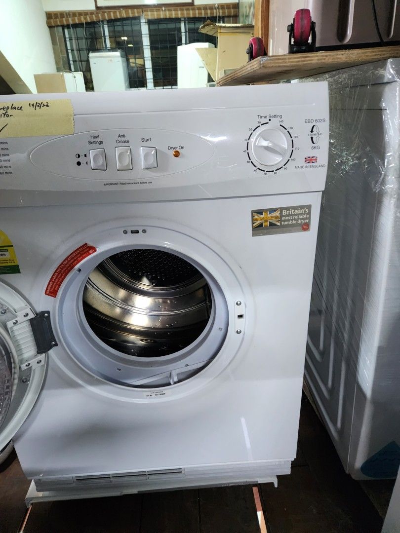 ELBA Air Vented Dryer 6kg EBD 602S, TV & Home Appliances, Washing ...