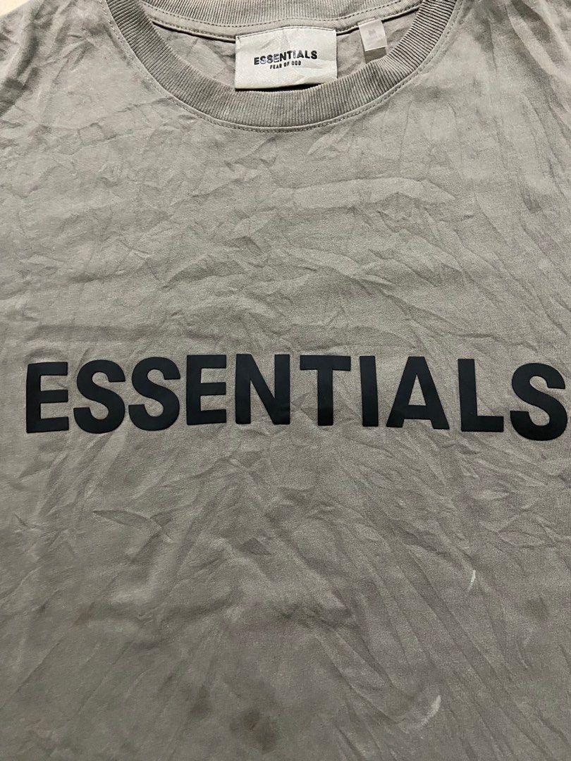 Essentials fog tee on Carousell