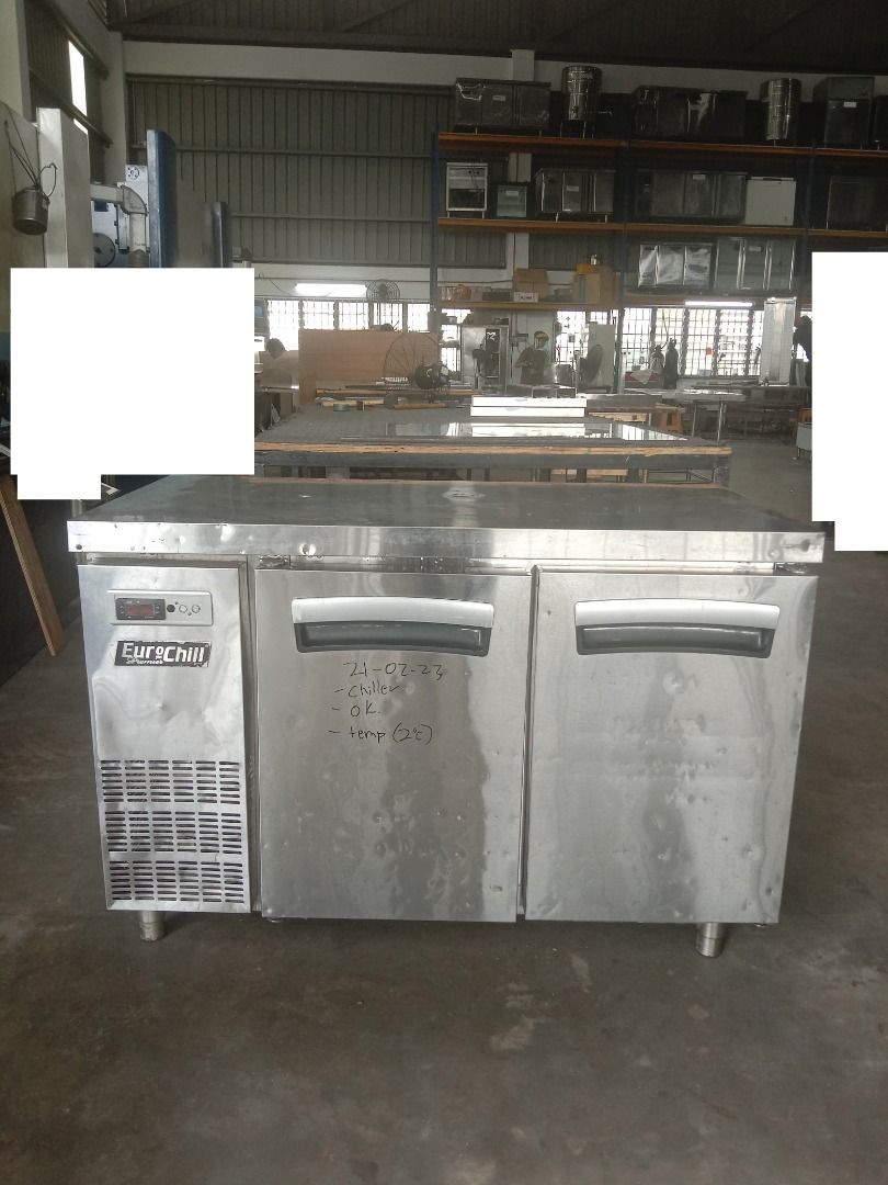 EuroChill 2 door counter chiller, TV & Home Appliances, Kitchen ...