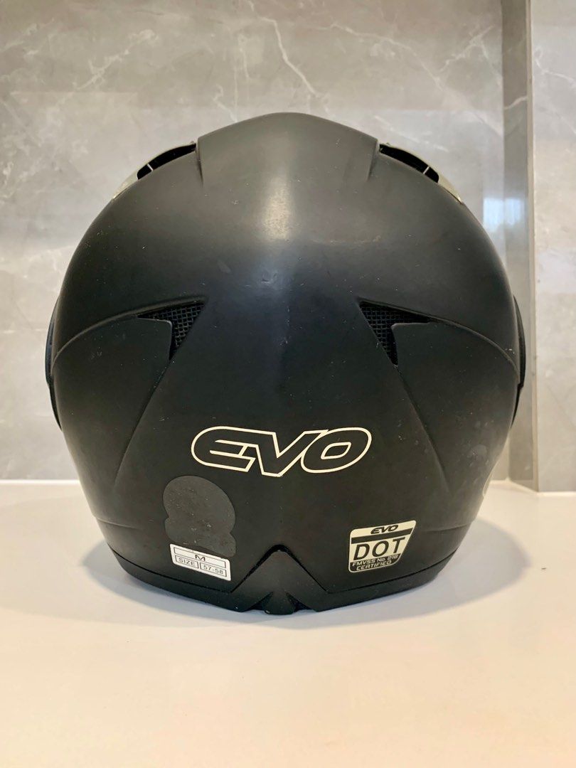Evo Matte Black Modular Helmet with Dual Visor, Motorbikes, Motorbike ...