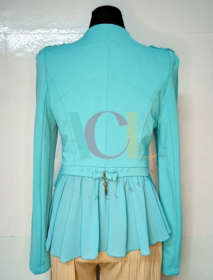 Fashion Cyan Premium Korean Blazer for Women, Women's Fashion, Coats ...
