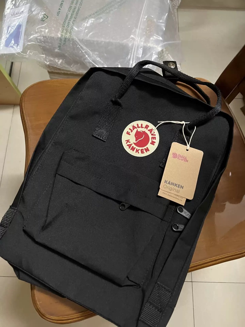Fjallraven Kanken Backpack black 16L, Men's Fashion, Bags, Backpacks on ...