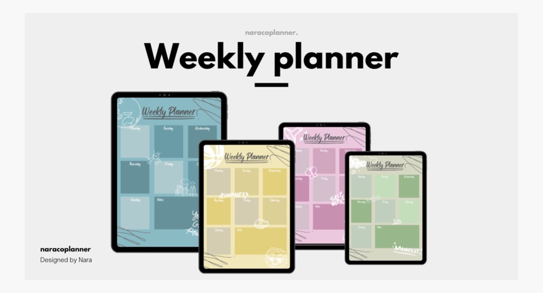 Four coloured weekly digital planner, Mobile Phones & Gadgets, Other ...